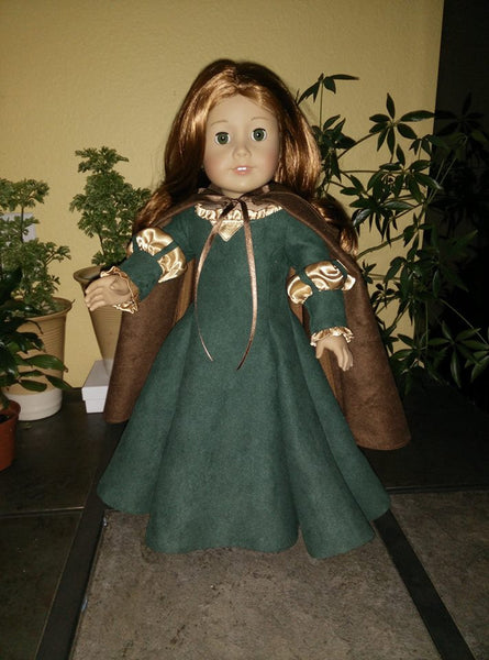 Handmade Princess Merida (Brave) Dress and Cape outfit for American Gi ...